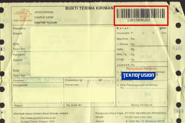 Cara Memeriksa Nomor Resi PT Pos Indonesia - TeknoFusion
